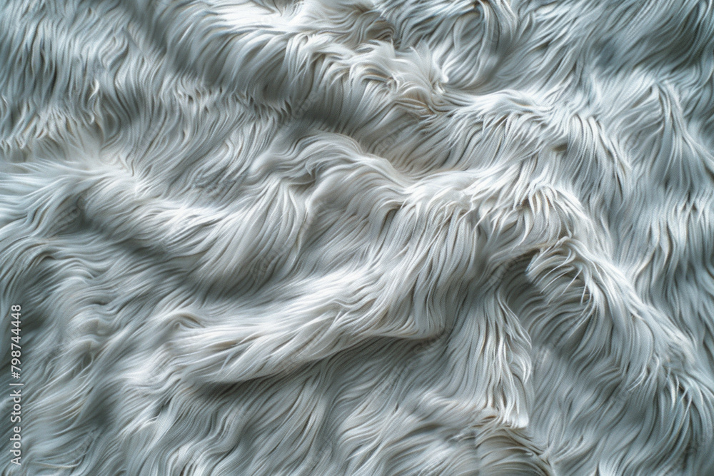 Textured surface of faux fur fabric, showcasing its soft and fluffy ...