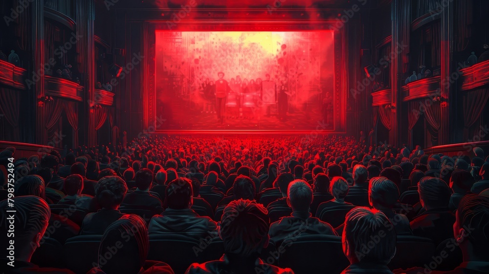 A film illustration of a memorable movie scene or a beloved character ...