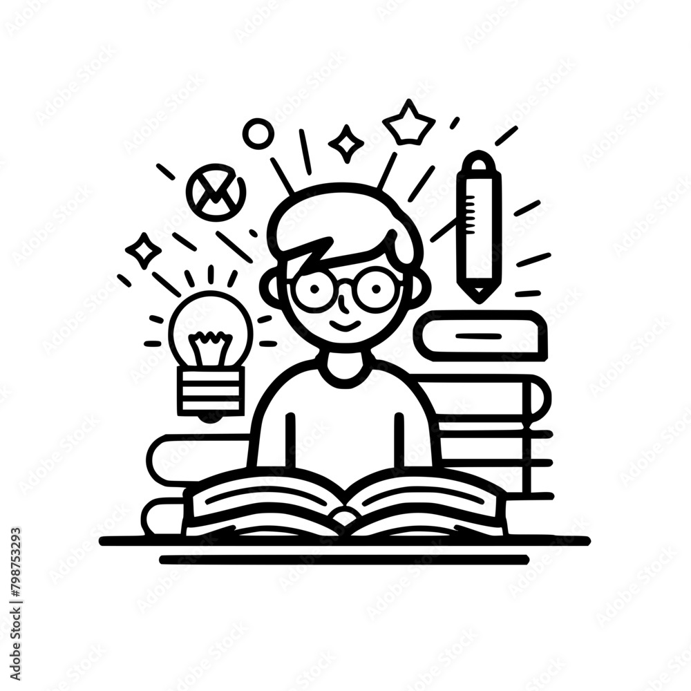 Education icon, student icon, teacher icon, university icon, computer ...