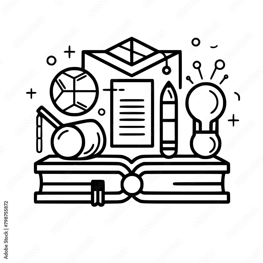 Education icon, student icon, teacher icon, university icon, computer ...