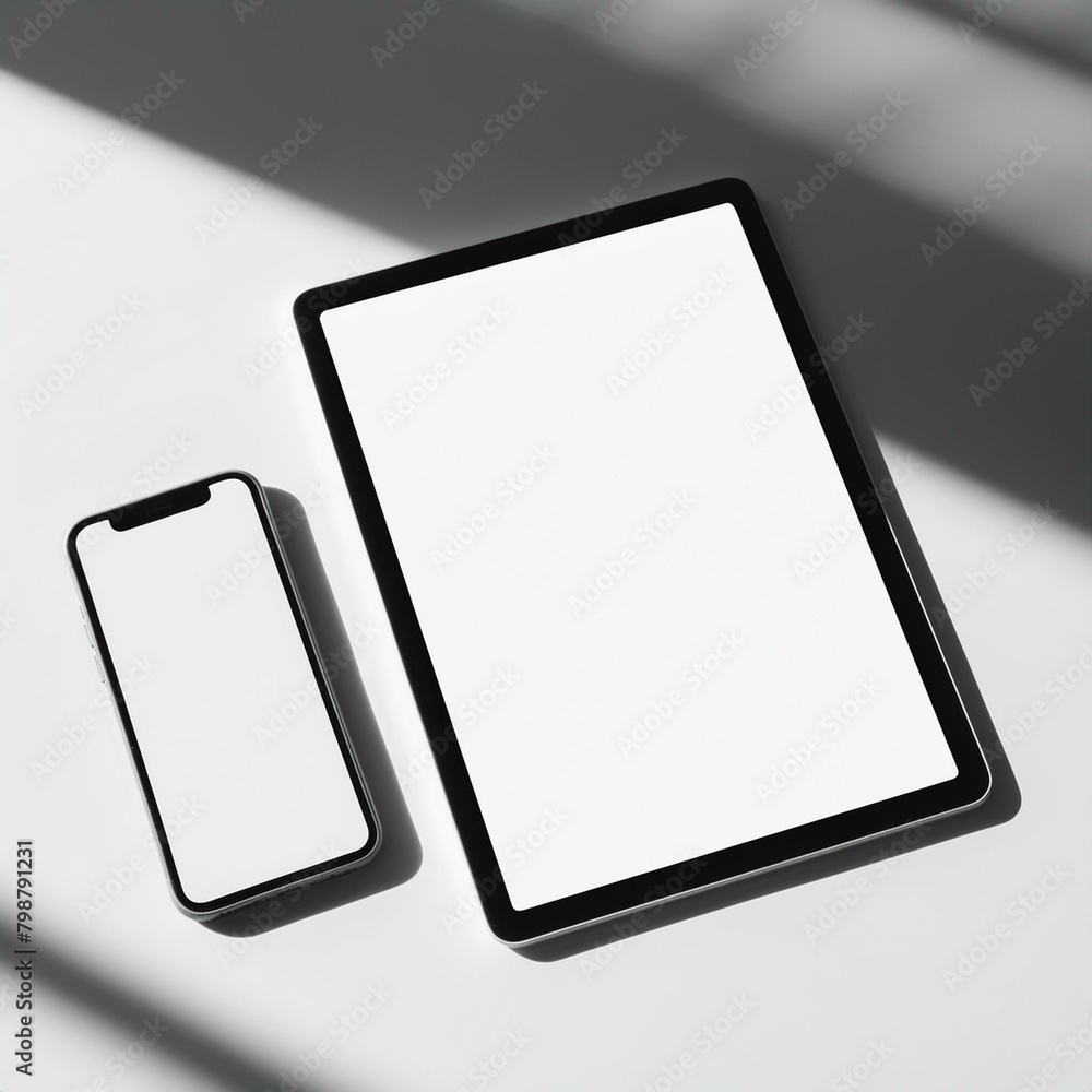 Mockup Template for Different Screen Sizes - Monitor, Tablet and Phone ...