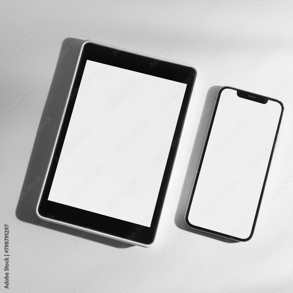 Mockup Template for Different Screen Sizes - Monitor, Tablet and Phone ...