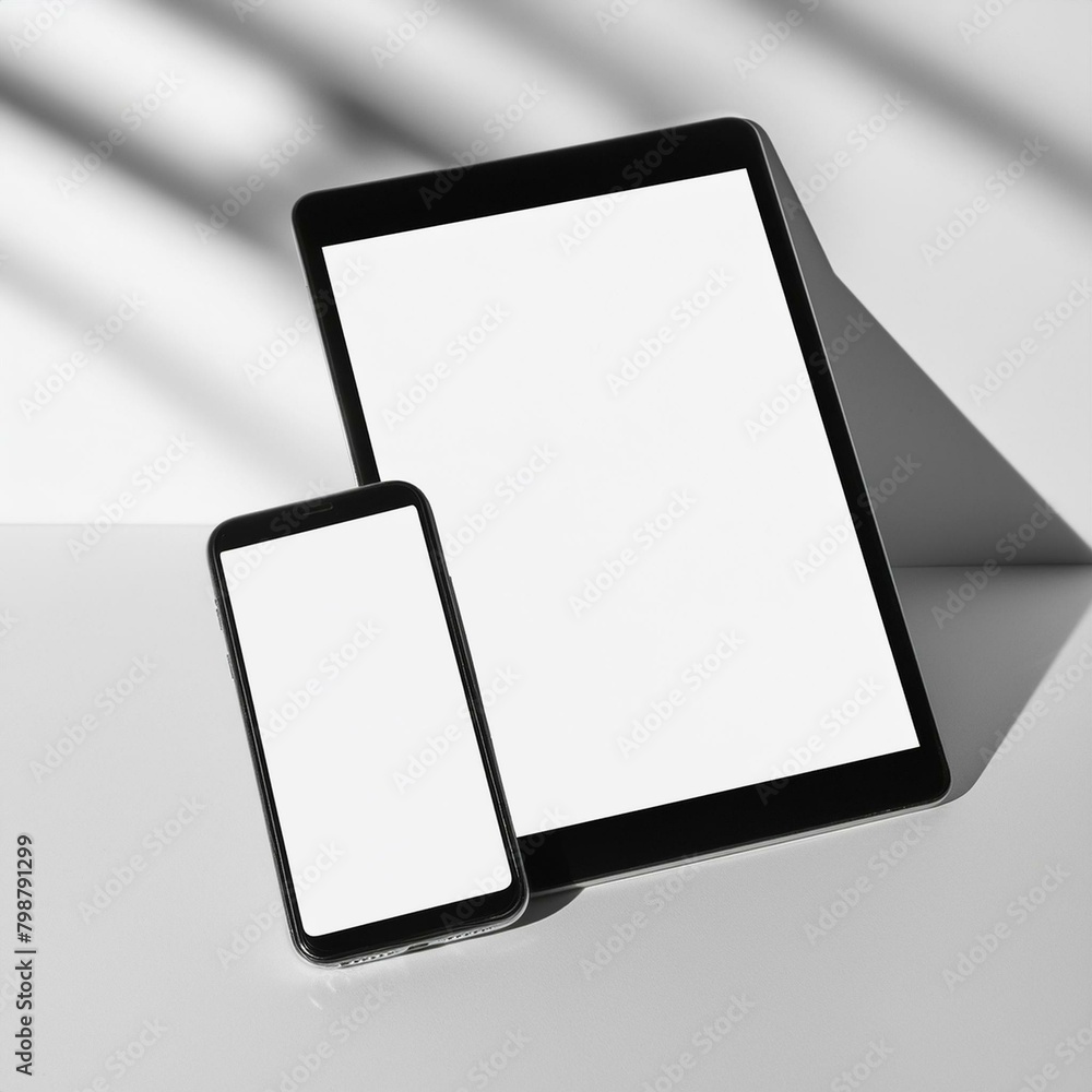Mockup Template for Different Screen Sizes - Monitor, Tablet and Phone ...