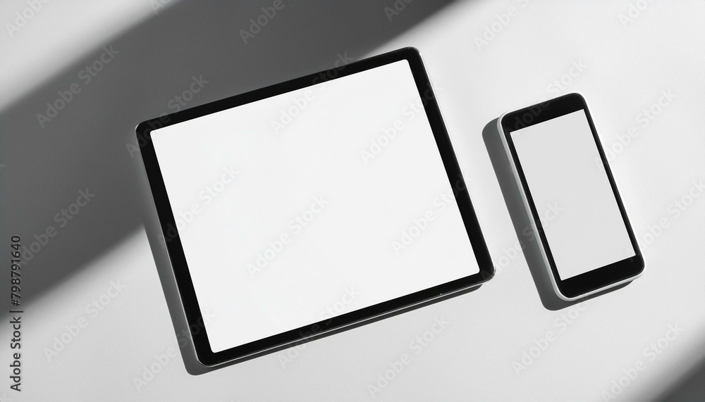 Mockup Template for Different Screen Sizes - Monitor, Tablet and Phone ...