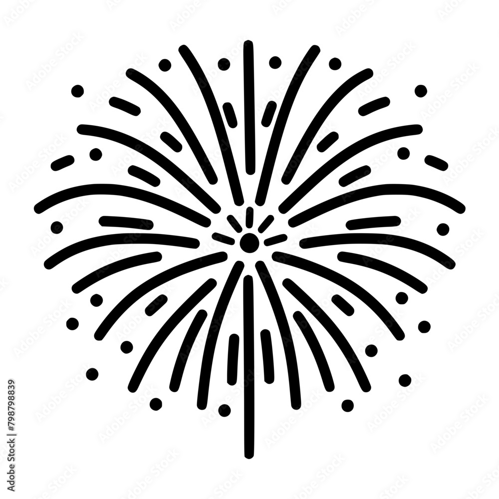 firework icon, celebration icon, spark icon, party icon, anniversary ...