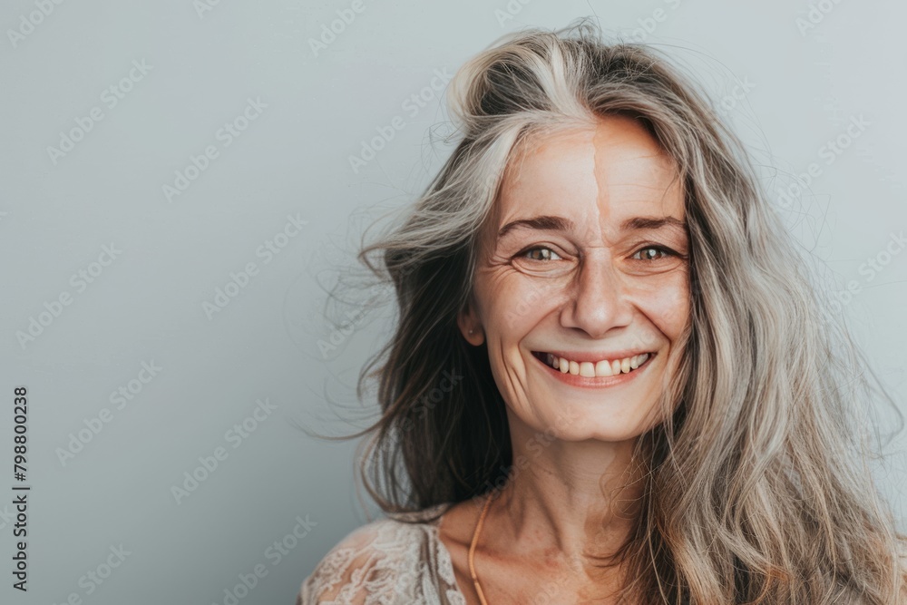 Modern aging health metaphors integrate cosmetic enhancements in facial ...