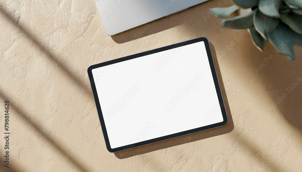 Tablet Mockup for Application Presentation, Web Design or User ...