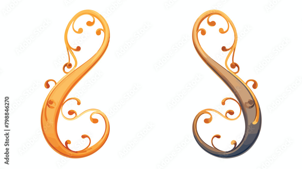 Curly braces symbols pair. Double brackets punctuat Stock Vector ...