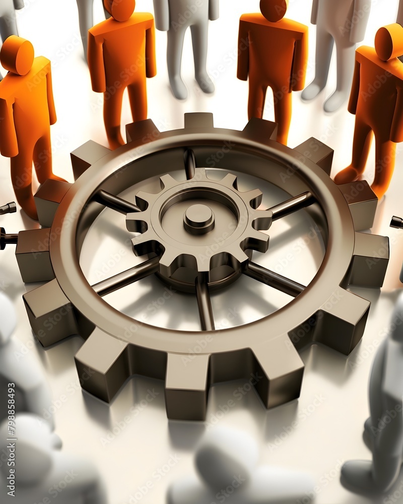 Continuous Improvement Cycle Representing Total Management Principles ...