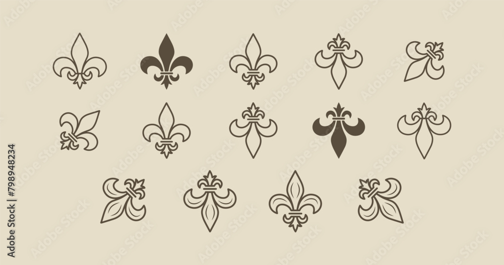 Flor de lis symbol vector illustration icon. Flor de lis symbol vector ...