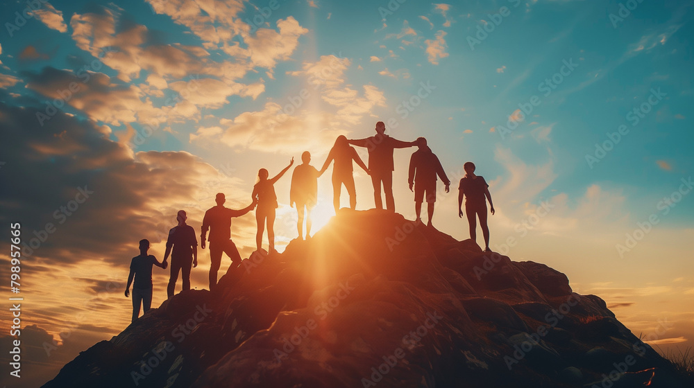 Leader inspires, motivates team toward success, empowering them to ...