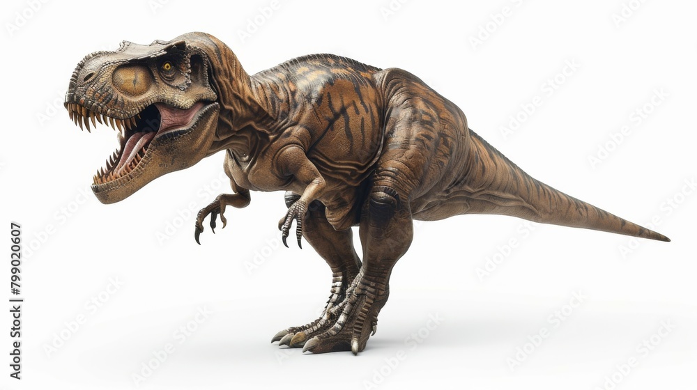 Tyrannosaurus Rex Roaring, Icon of the Cretaceous Period. A ...