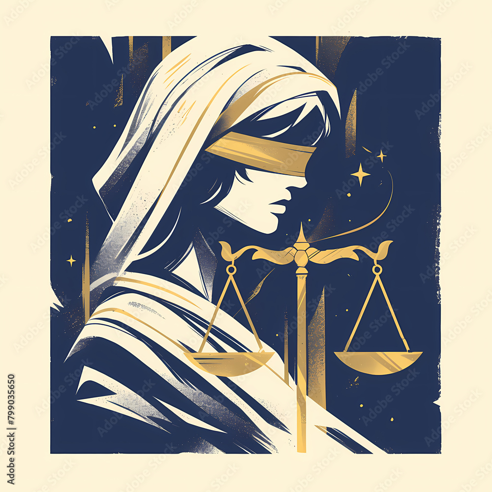 The essence of justice visualized - a powerful illustration ...