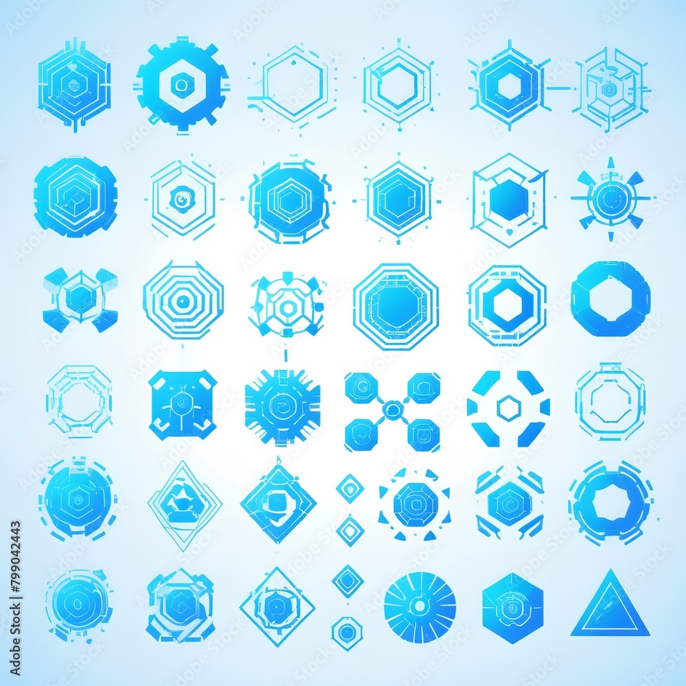 Futuristic optical sight. futuristic sights. Sniper crosshair game ...