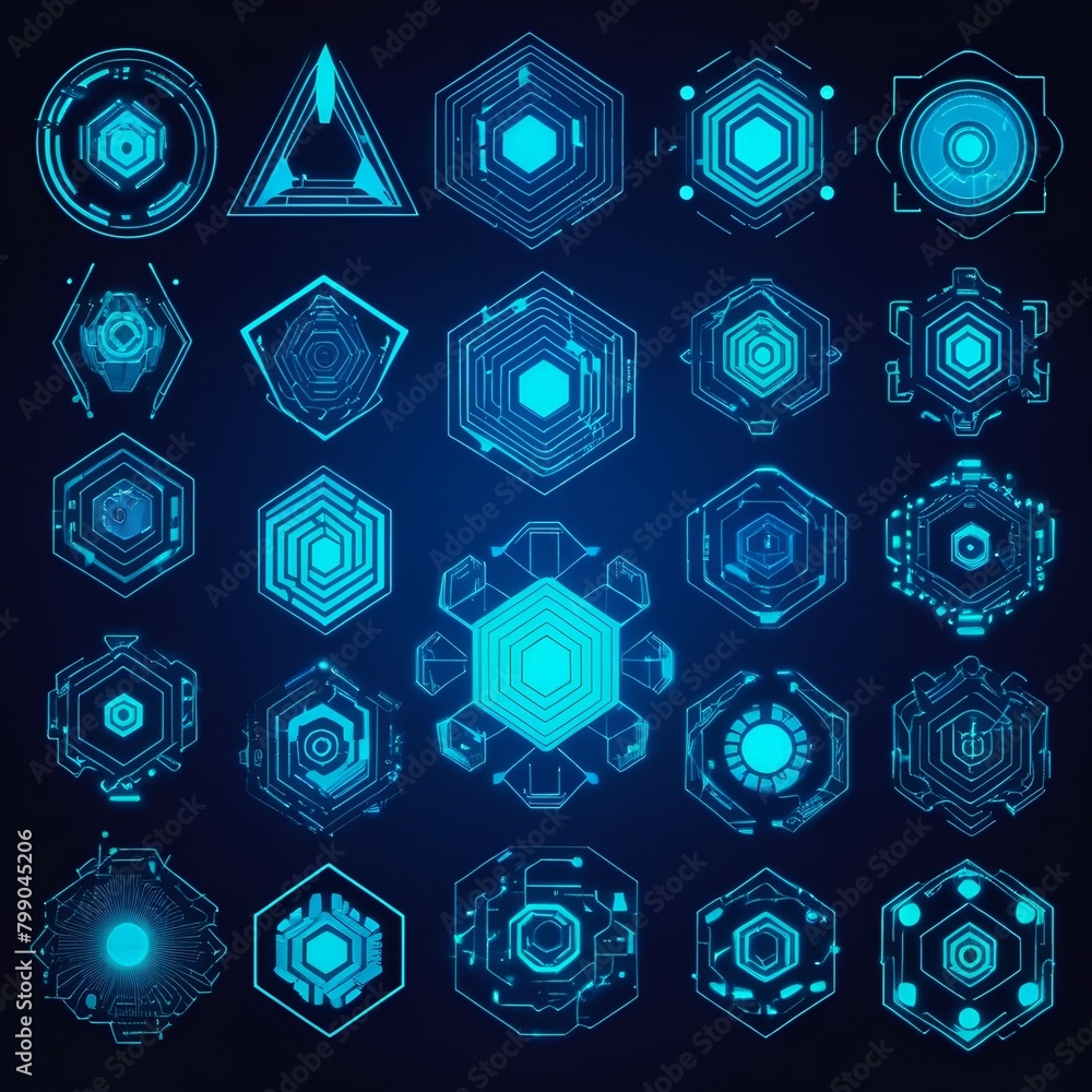 Futuristic optical sight. futuristic sights. Sniper crosshair game ...