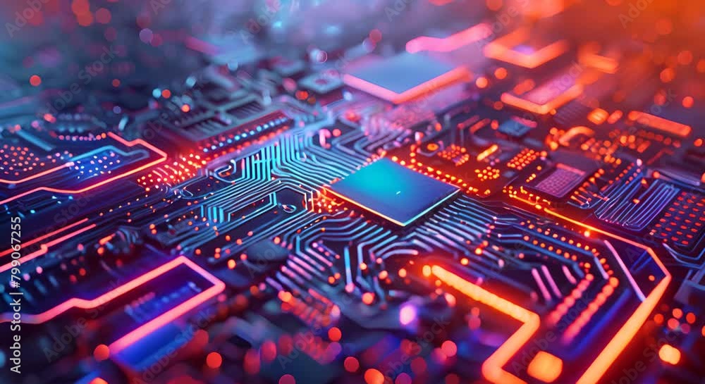 Futuristic server/Abstract background circuit board futuristic server ...