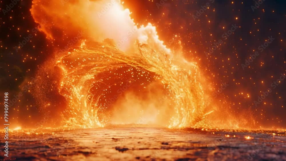 Fiery Display: Molten Metal Sparks Erupt Inside Nickel Smelting Furnace ...