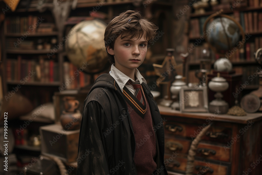 t revolves around a young wizard and his friends who attend a magical ...