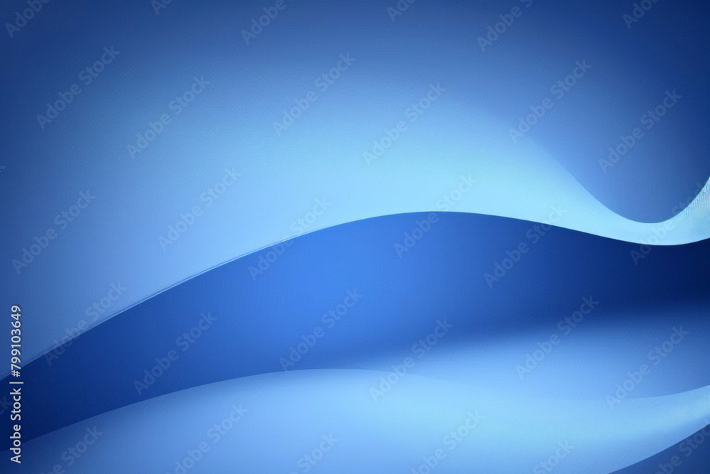 Fondo azul abstracto, diseño de curva azul de forma suave por color ...