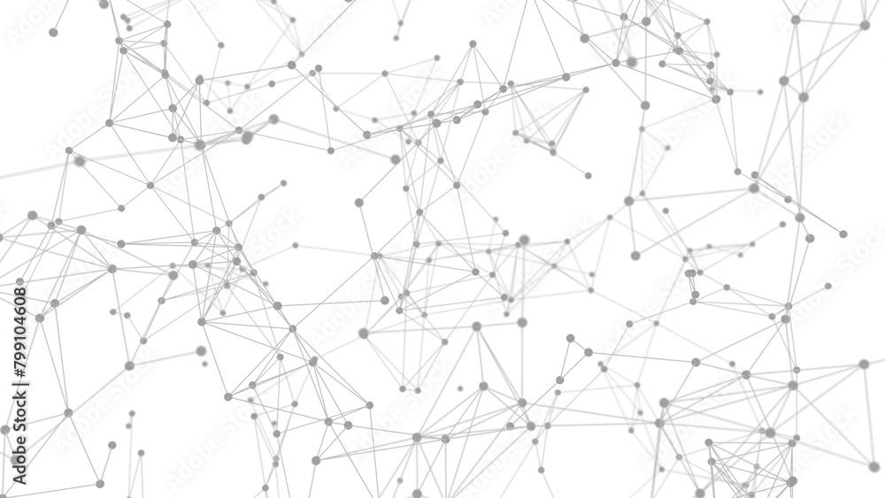 network connection plexus white background 3d illustration. Can be used ...