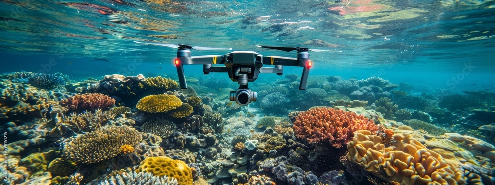 Vibrant Coral Reef Monitoring and Preservation by Underwater Drones ...