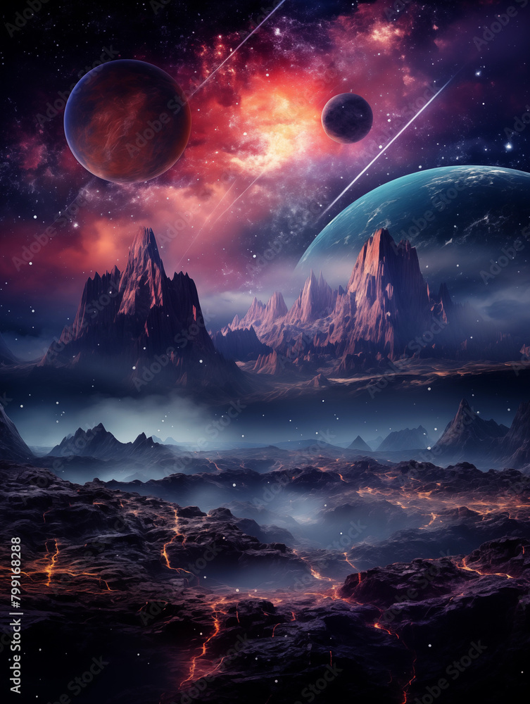 4K galaxy wallpaper, colorful nebulae, planets and stars, photography ...