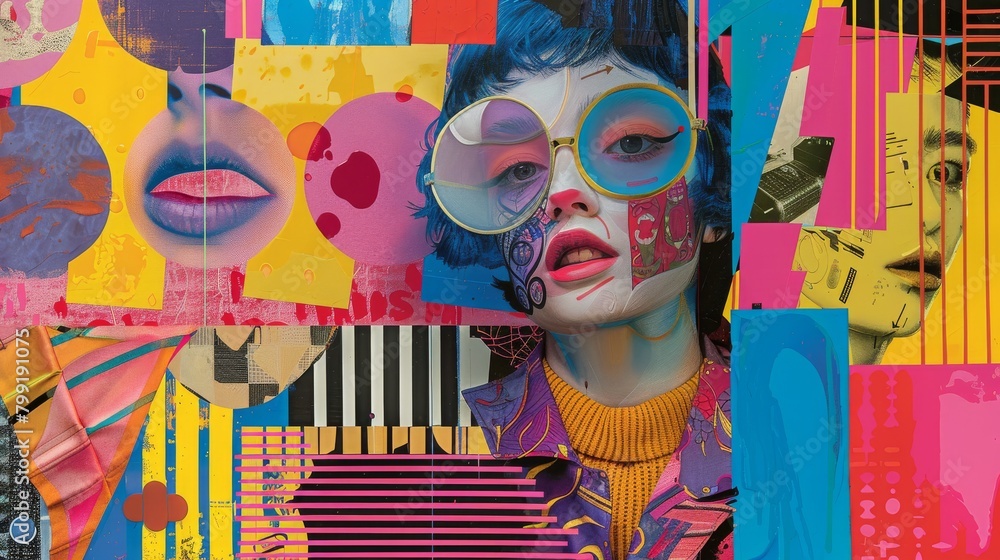 Postmodern graphic design elements reference / backdrop / background ...