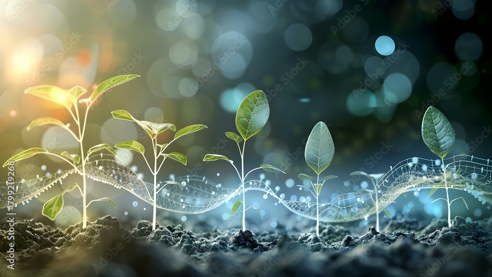 Illustration of plant growth stages in line style from seed to fruit ...
