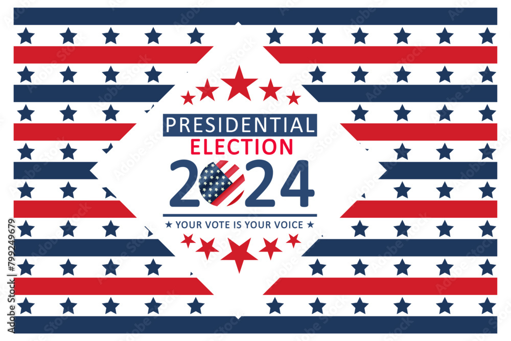 2024 presidential election background. Promotion banner for ...