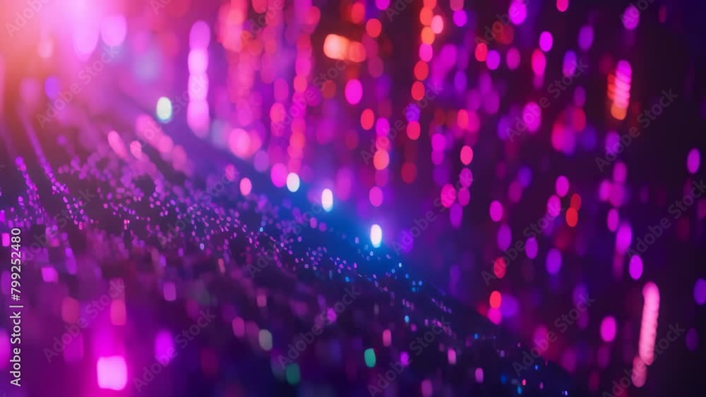 A detailed view of a computer screen displaying a multitude of dots in ...