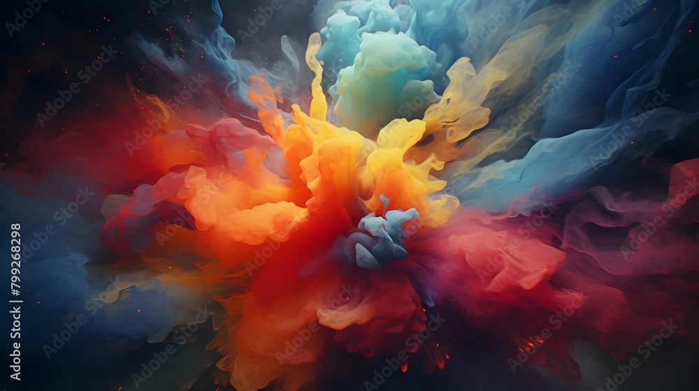 Visualize the abstract concept of setting big goals, portrayed in a ...