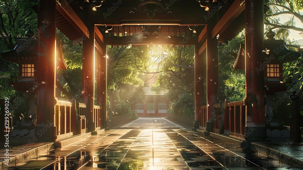 Shintoism in Daylight A Serene Photographic of the Divine in Japanese ...
