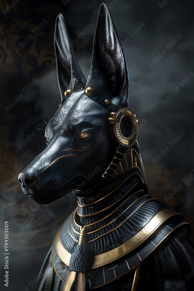 Anubis, the Egyptian god of the dead, is often depicted as a jackal ...