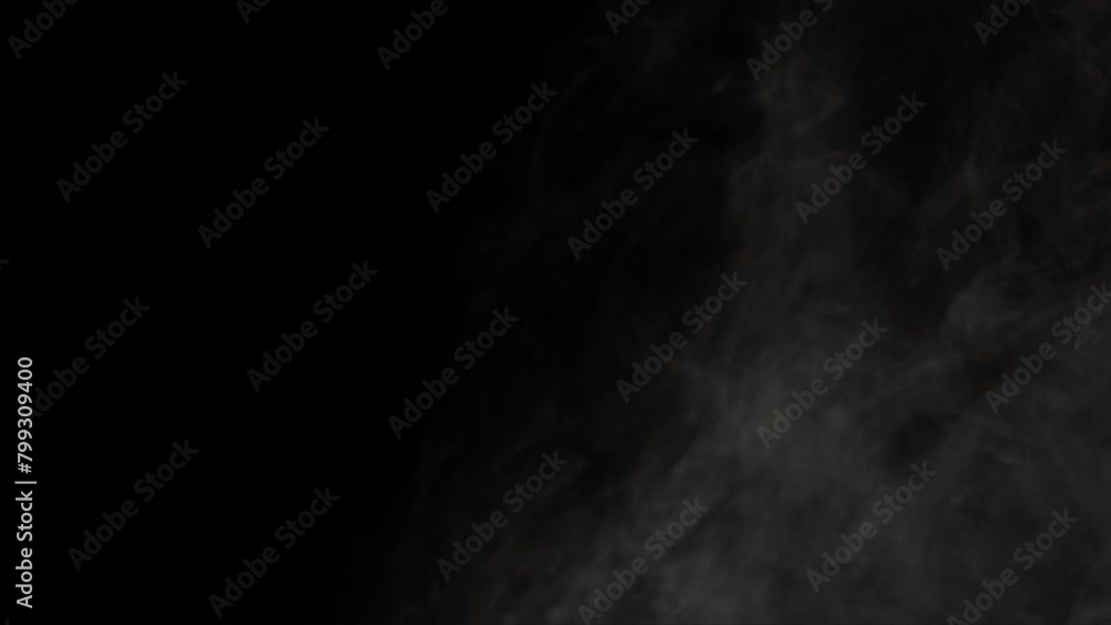 Abstract white smoke in slow motion. Smoke, Cloud of cold fog in light ...