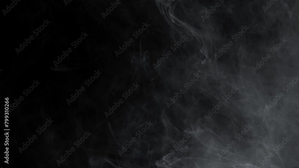 Abstract white smoke in slow motion. Smoke, Cloud of cold fog in light ...