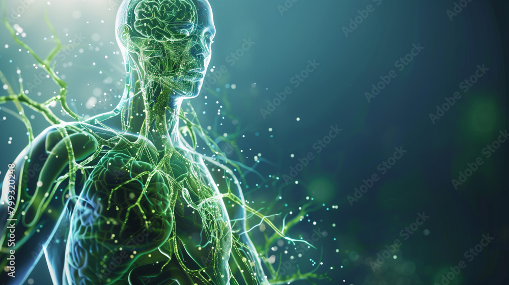 nerves, lymphatic system, nervous system, anatomy, biology, medical ...