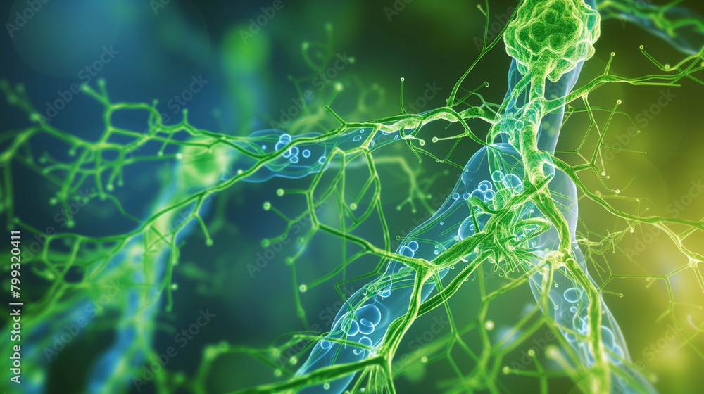 nerves, lymphatic system, nervous system, anatomy, biology, medical ...