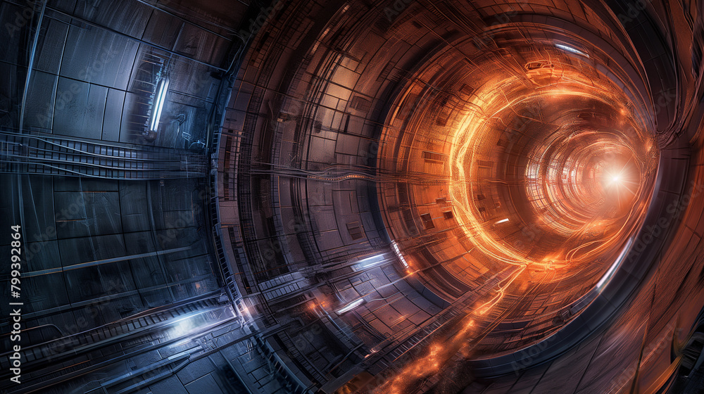 Inside the Fusion Reactor: Hyper-Realistic Image of Plasma Containment ...