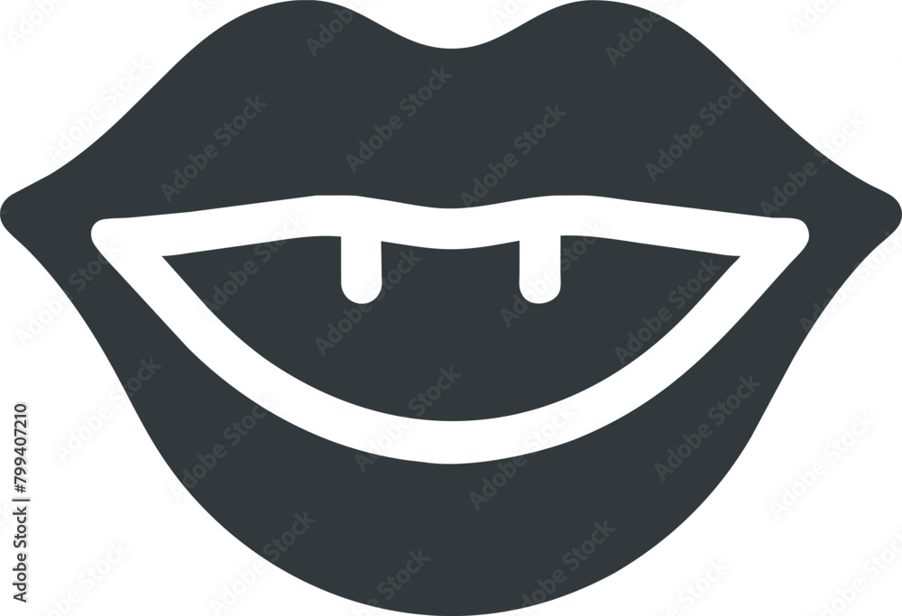 mouth tonsillitis icon flat vector tonsil anatomy pro vector, pictogram ...