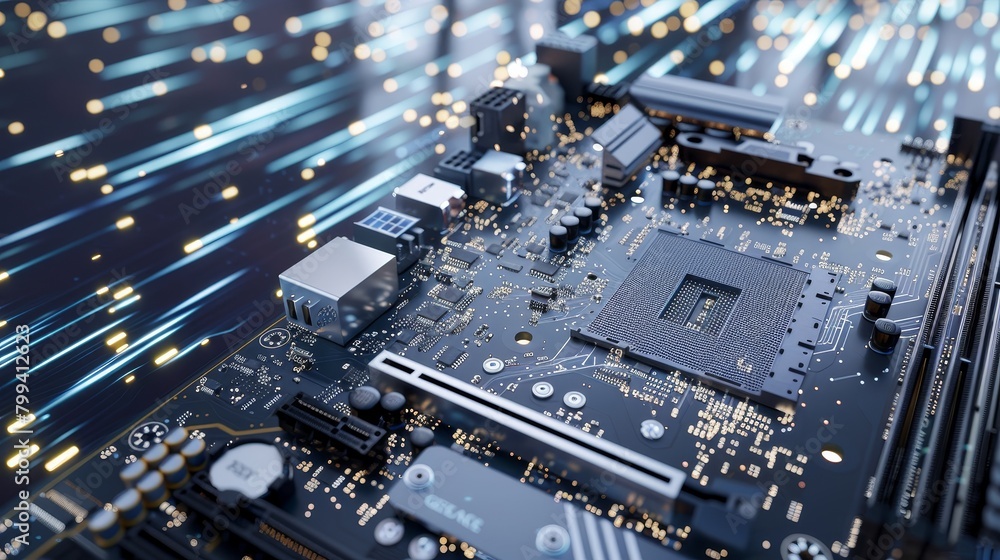 CuttingEdge AI Chipsets Integrated into Motherboard Powering Seamless ...