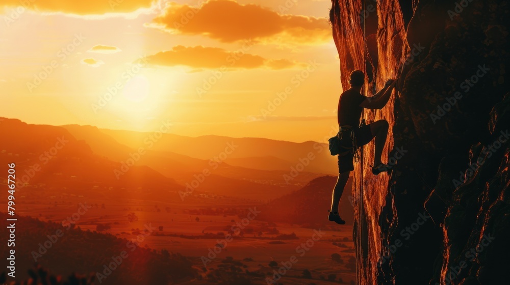 Free photo of silhouette of brave heroic man trying to climb with rope ...