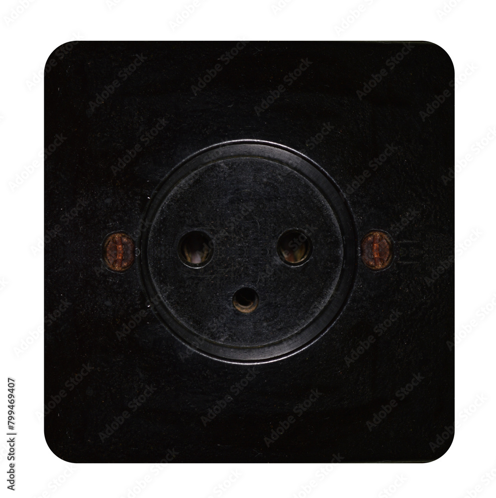 Bakelite socket of the old French European type 220v - 250v 10A where ...