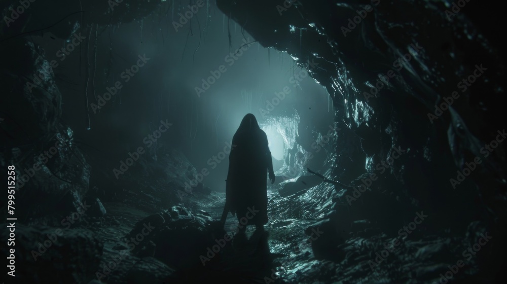 In a dark and ominous cave the patient faces their inner demons â fear ...