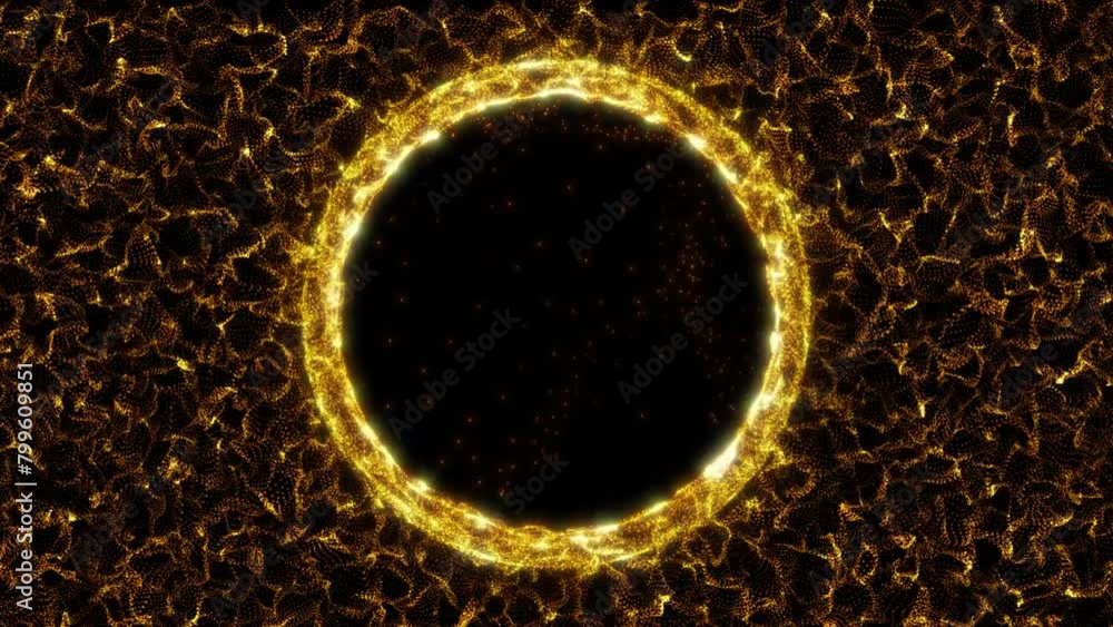 Animated backgrounds with an enchanting ring portal effect opening ...