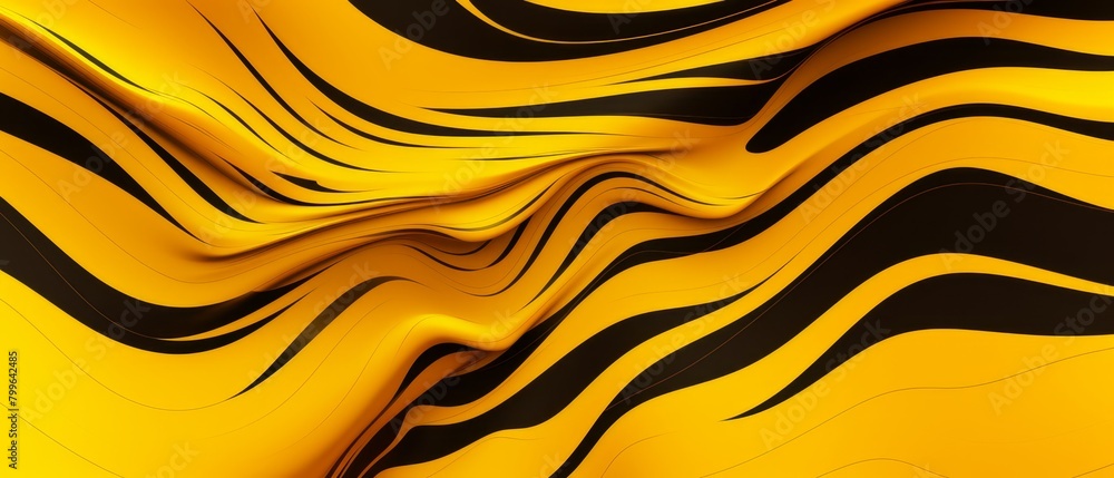 Dynamic shockwave pattern with explosive yellow and black, designed for ...