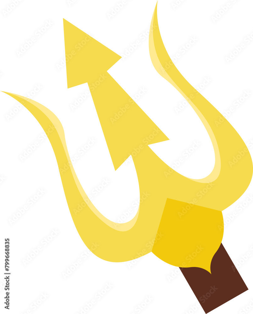 Gold Mouse Cursor Trident Stock Vector | Adobe Stock