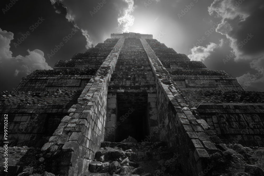 Mayan pyramid, stone pyramid, mayan pyramid ruins, maya civilization ...