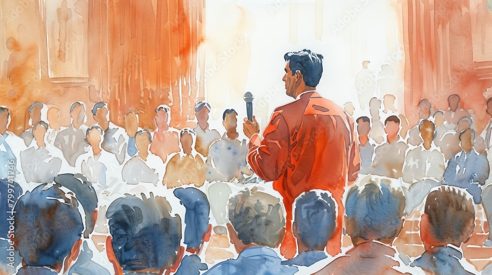 Hall of Fame induction Picture of an athlete giving an acceptance ...