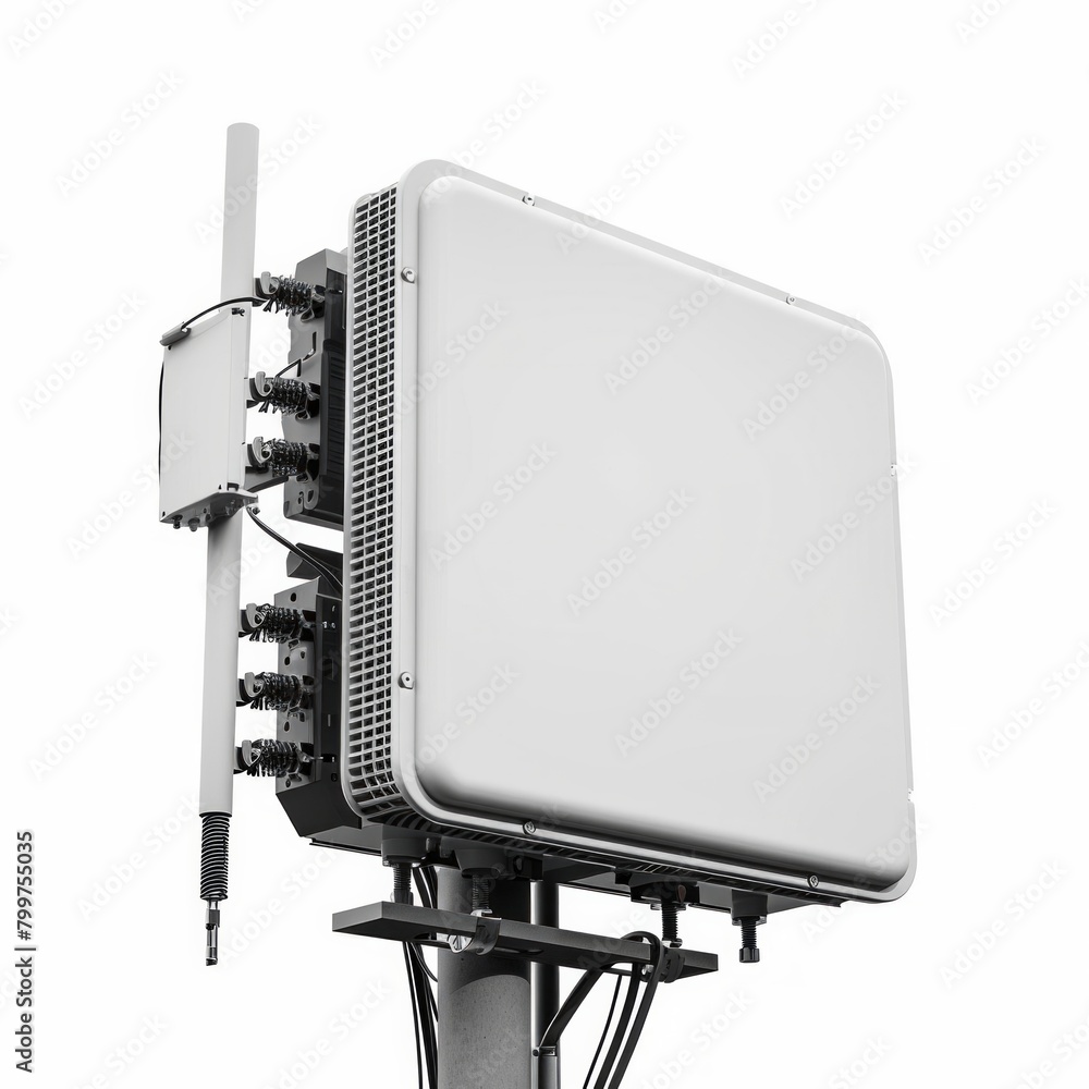 Telecommunication pole of 4G and 5G cellular. Base Station or Base ...