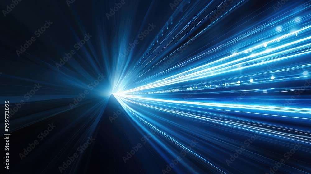 Digital science futuristic technology light rays stripes lines with ...
